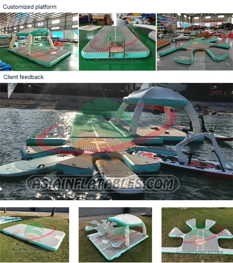 Leisure Land Inflatable Swim Island - Floating Raft