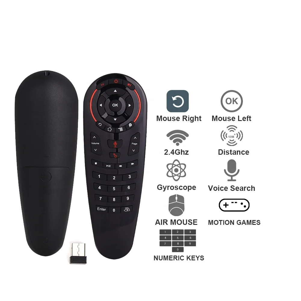 Excel Digital G30s G30 Air Mouse With Microphone 2.4g Gyro Remote ...