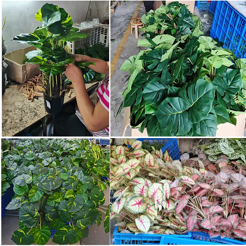 Senmasine 90cm Green Faux Greenery Multiple Styles 30 Head Artificial ...