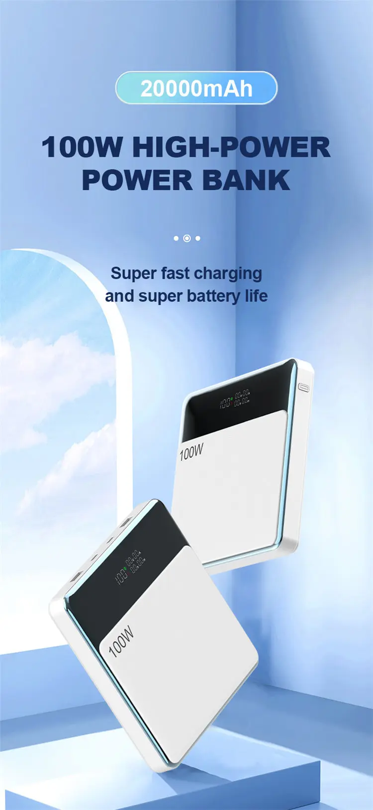Power Banks 20000mah Fast Charging High Capacity Portable Laptop ...