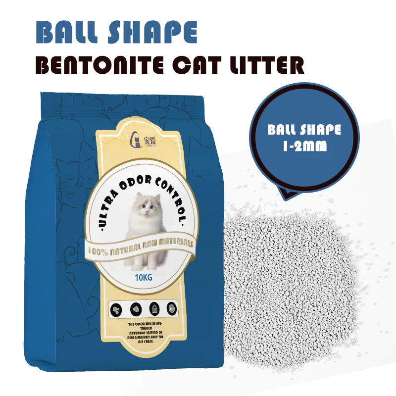 Customizable Packaging 5kg 10kg 20kg Ball Shaped Organic Clay Cat ...