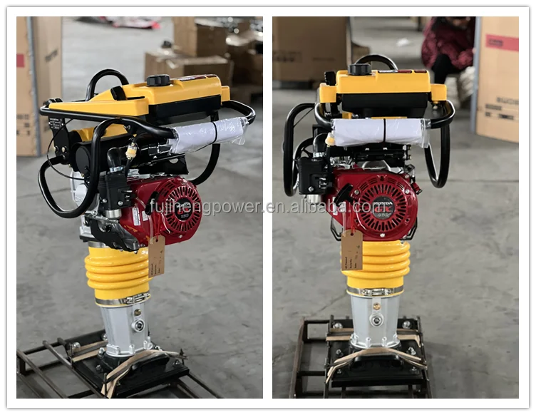 Gasoline Power Earth Sand Soil Wacker Impact Compactor Tamper Vibrating ...