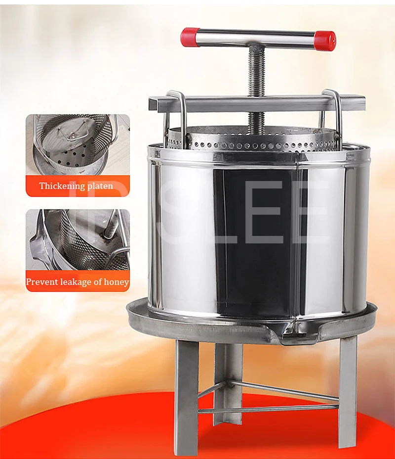 Manual Fully Enclosed Wax Press Machine Stainless Steel Paraffin Honey ...