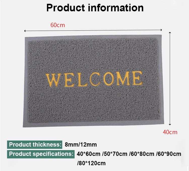 Custom Printed Pvc Office Hotel House Inside Outside Welcome Entrance ...