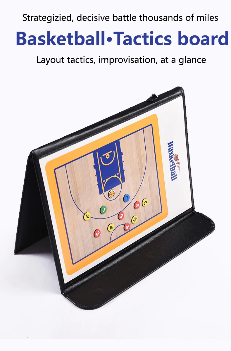 Professional Basketball Tactics Board Sand Table Folding Leather Coach ...