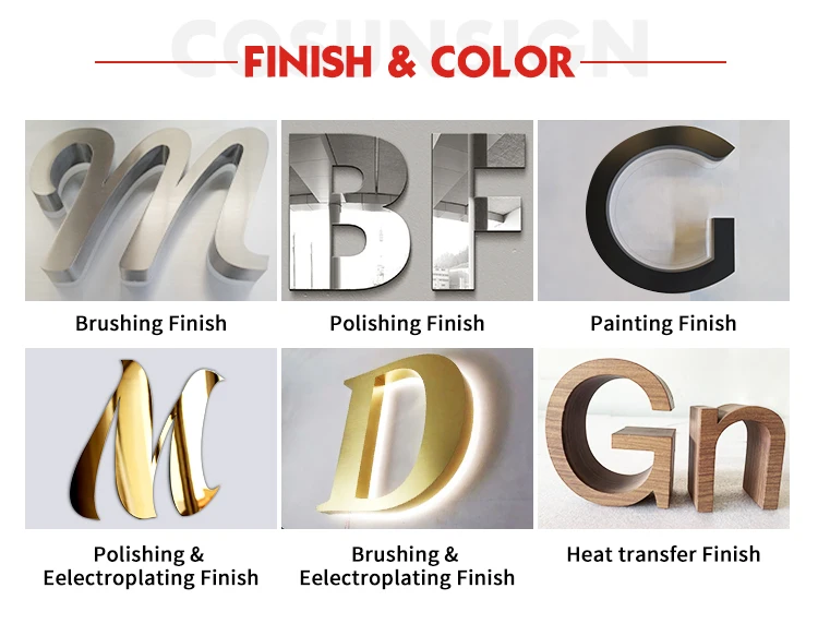 Cosun Light Sign Signage Custom Indoor Sign Backlit Sign Board Maker 3d ...
