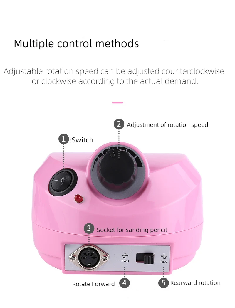 Factory Professional Nail Polisher Buffing Manicure Tools 202 Electric ...