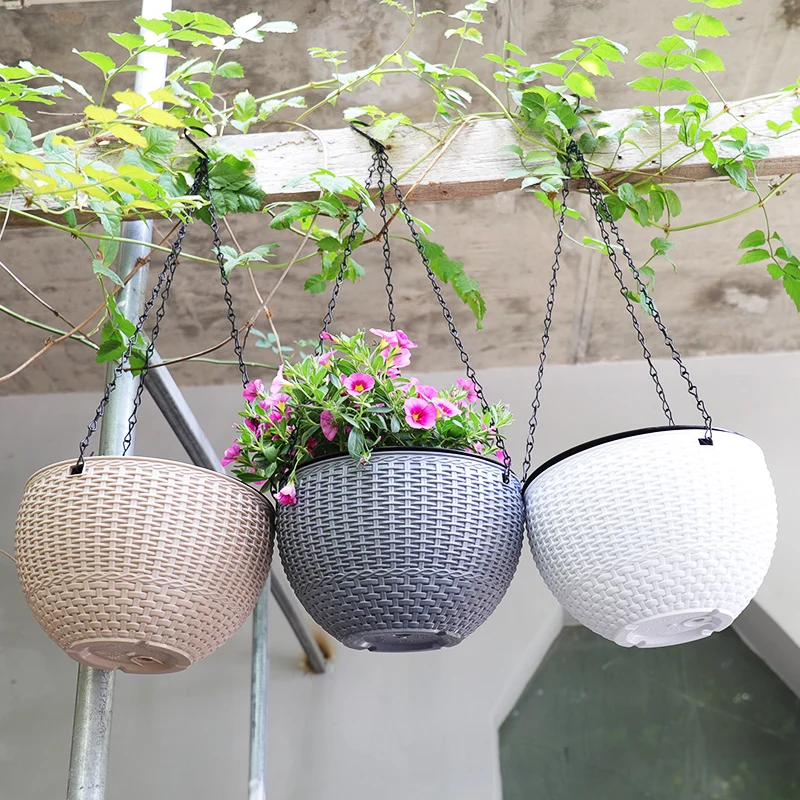Self- Watering Planter Hanging Pot Extra Large Planter Hanging Flower ...