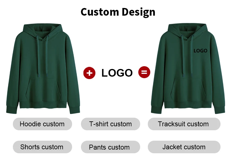 Custom Logo Full Zip Hoodies with Heavyweight Black Rhinestones