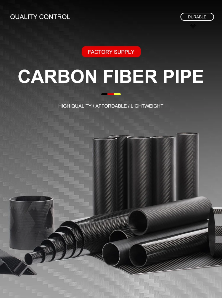 High Modulus 50mm 60mm 100mm 110mm Large Diameter Carbon Fiber Tube ...