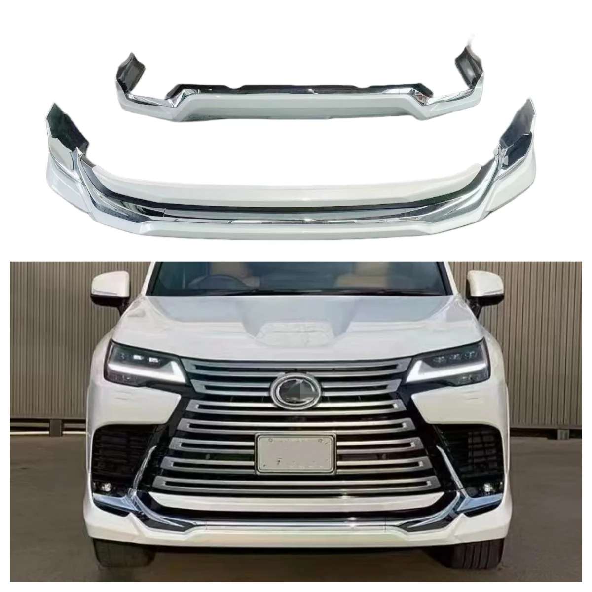 Body Kit Front Bumper Rear Bumper Running Board For Lx600 2023+ Side ...