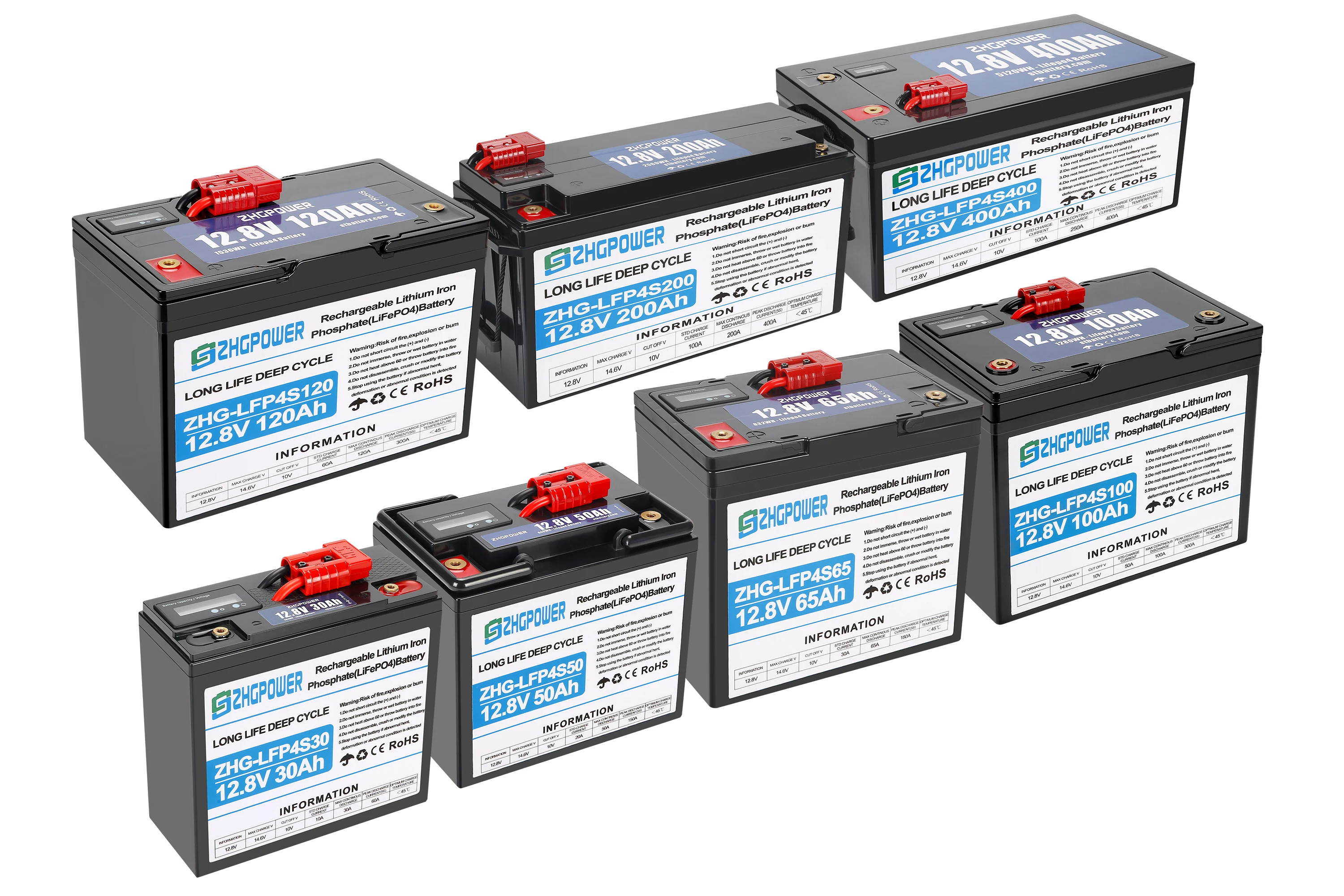 BMS 12v 48v Lithium Battery Lifepo4 12.8V 50Ah 200Ah 300Ah UPS ...
