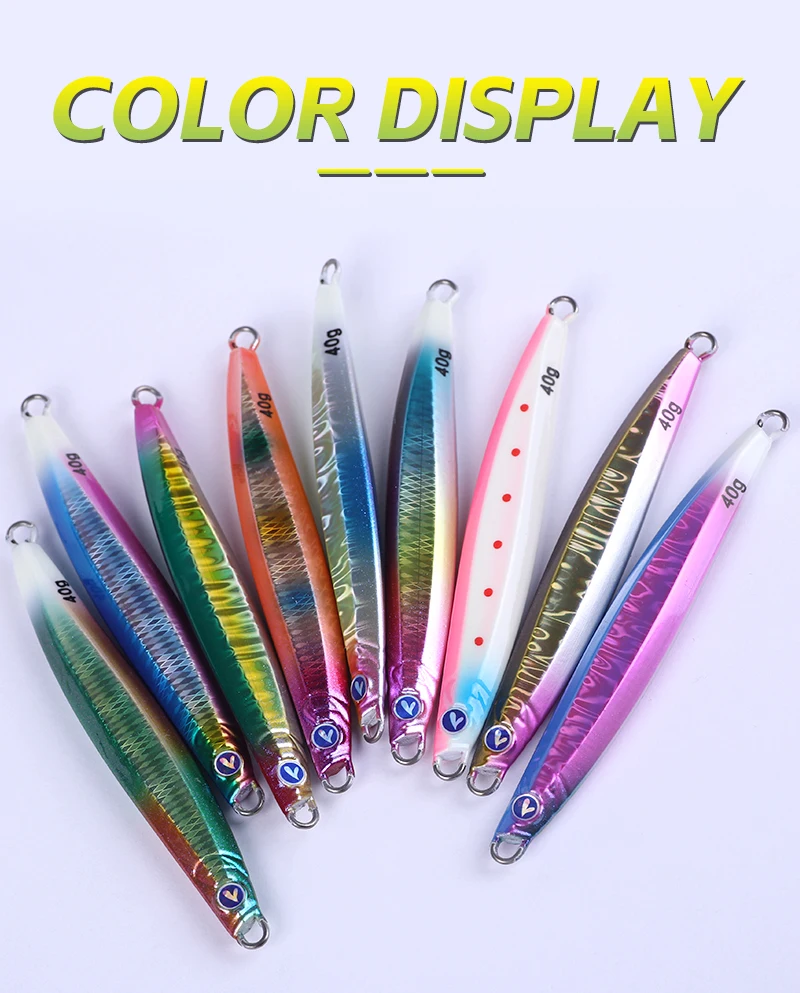Japanese Quality Custom Saltwater Sea Fishing Metal Jig Lure 10g/15g