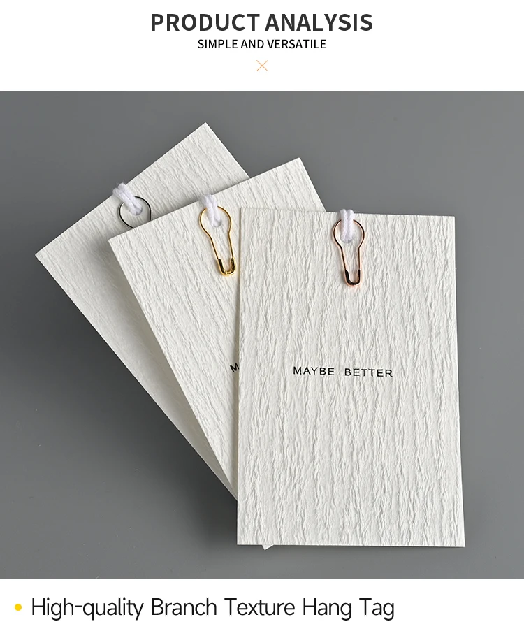Custom Printed Logo Luxury Hanging Labels - Fanxibuding