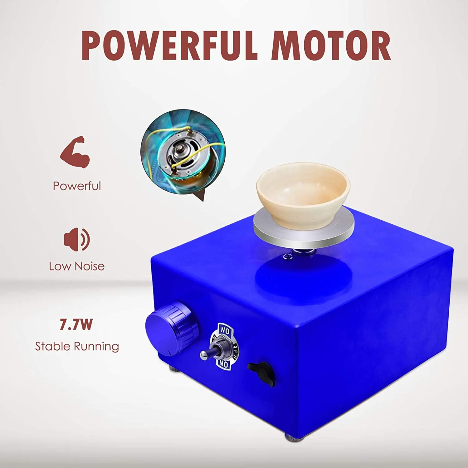 Mini Pottery Machine Diy Adjustable Speed Clay Machines Electric ...
