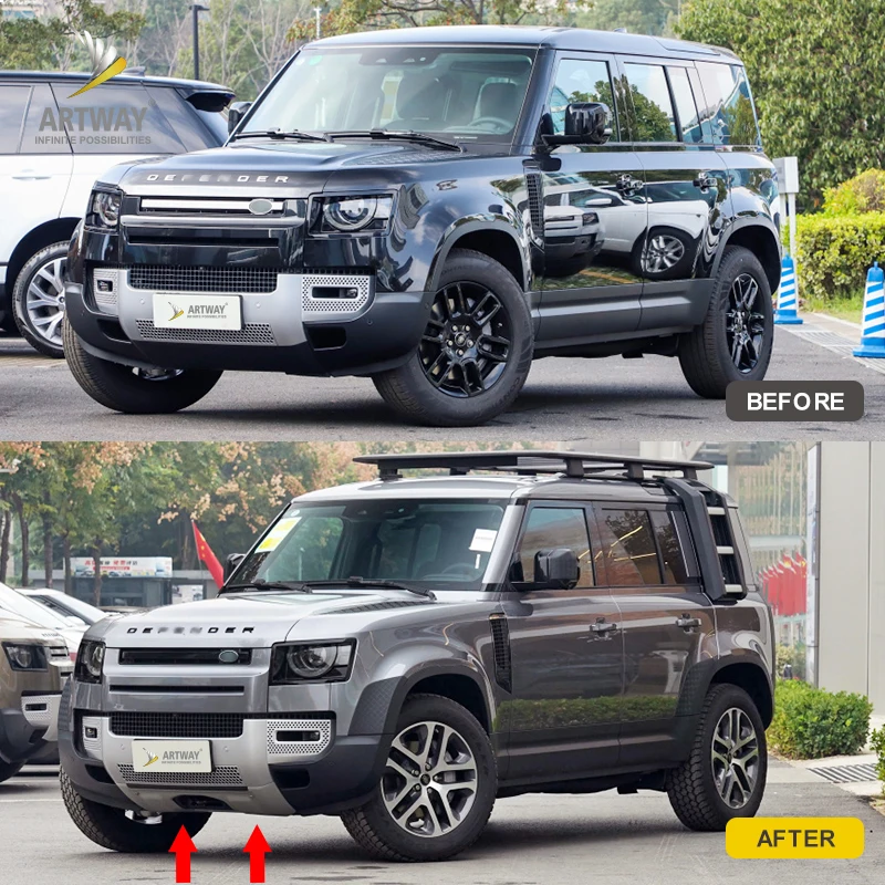 Front Bumper Guard Skid Plate For Land Rover Defender 2020 2021 ...