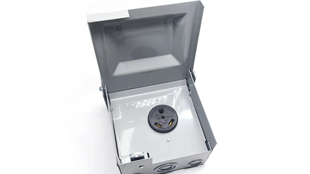 30 Amp 125 Volt Rv Power Outlet Box Enclosed Lockable Weatherproof ...