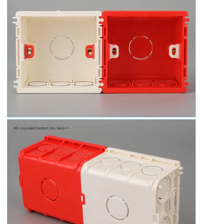 Wall Mount Junction Box 86 Plastic PVC Flame Retardant Electrical Solar ...