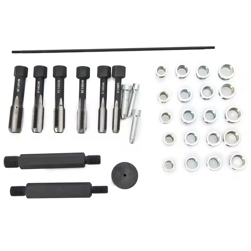 33-piece Glow Plug Thread Repair Tool Kit For Vehicles Essential ...