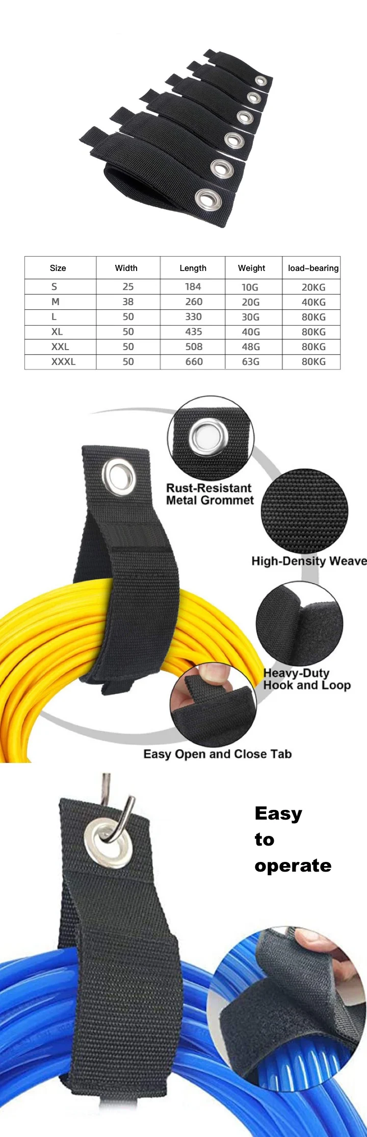 Extension Cord Keeper Storage Garage Cable Hoses Hanger Webbing ...