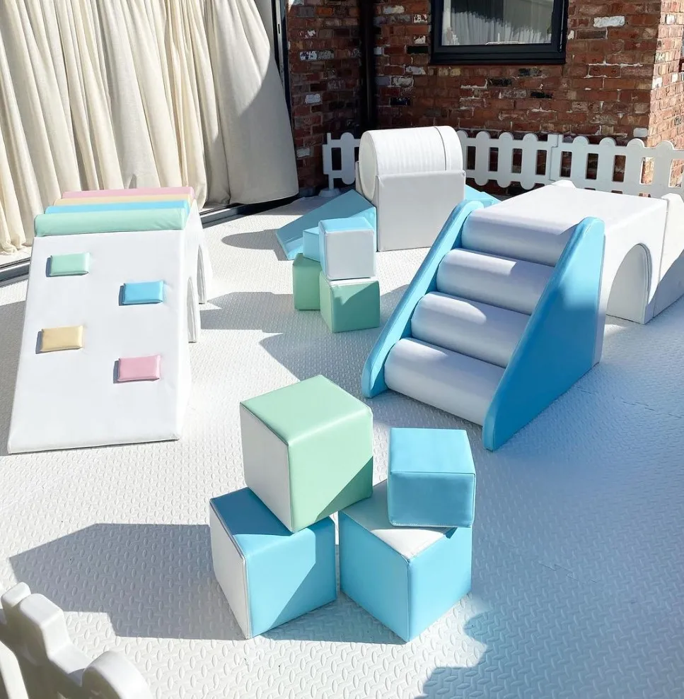 White Bouncy Castle Playinc Soft Play Sets Kids Play Amusement Park ...