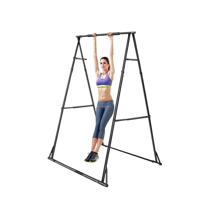 Foldable Free Standing Pull Up Bar Stand Sturdy Power Tower Workout ...
