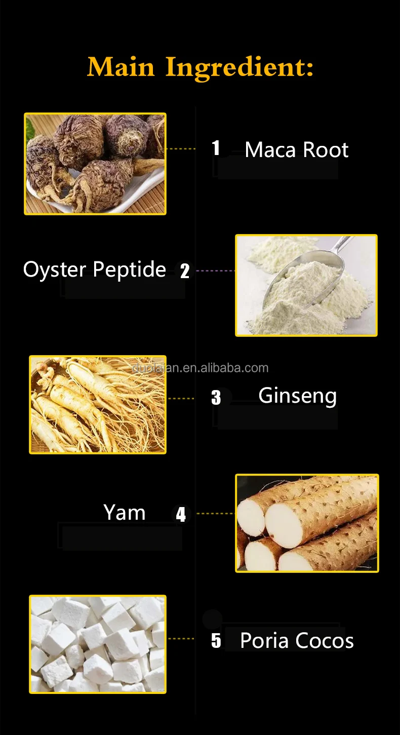 Go Man Plus Maca Root Tablet Libido Support Ginseng Vegan Herbal ...