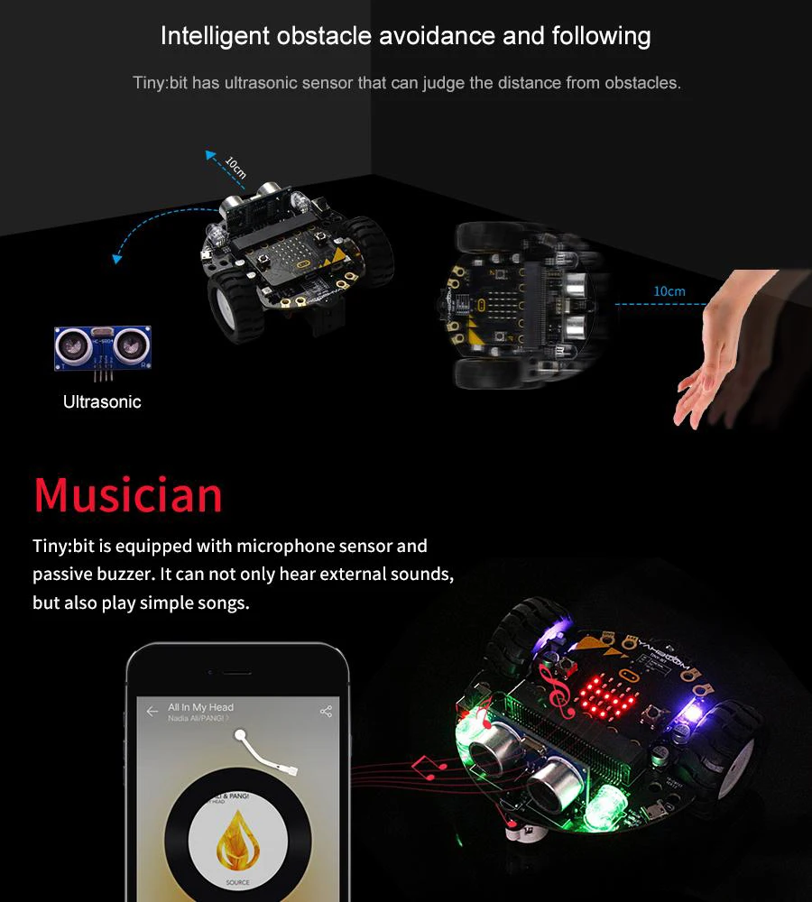 Yahboom Tiny:bit - Educational Smart Robot Car for Kids