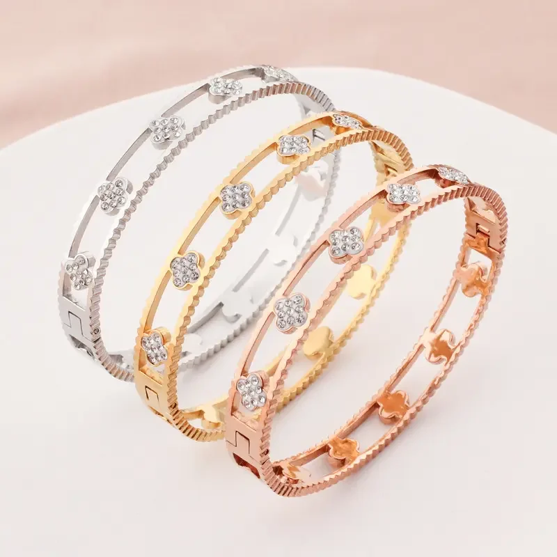 Luxury Zircon Stainless Steel Designer Inspired Jewelry Famous Brands ...