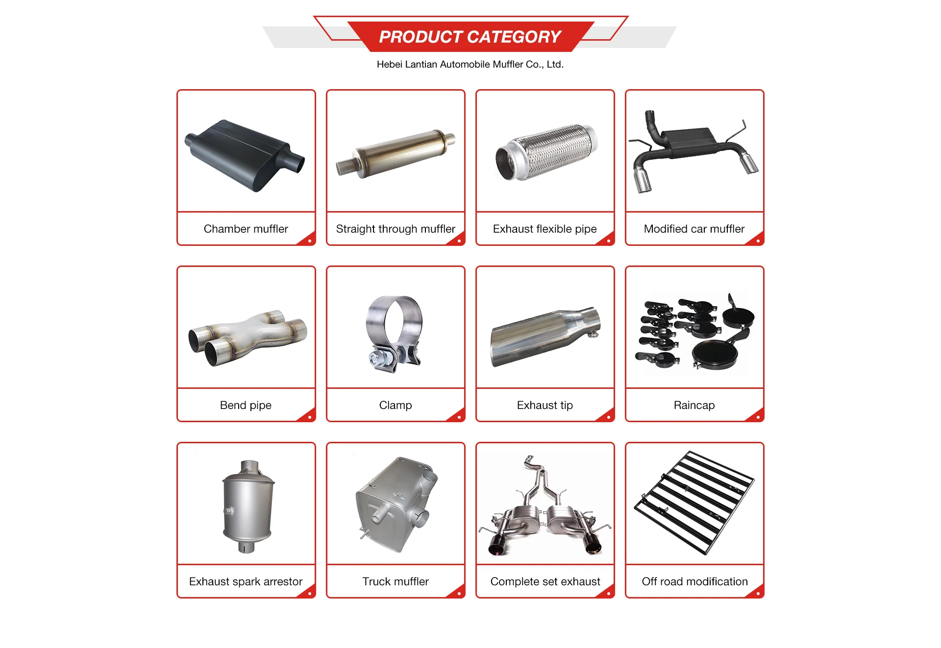 Customized Stainless Steel Exhaust System for Dump Truck Muffler