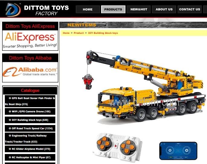 2.4g&app Multifunction Engineering Crane Vehicle Toys Diy Assembled ...