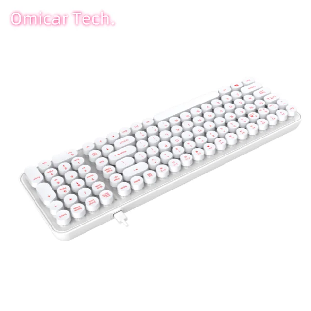 Customized 2.4ghz Wireless Keyboard Computer Keyboard Round Keycap ...