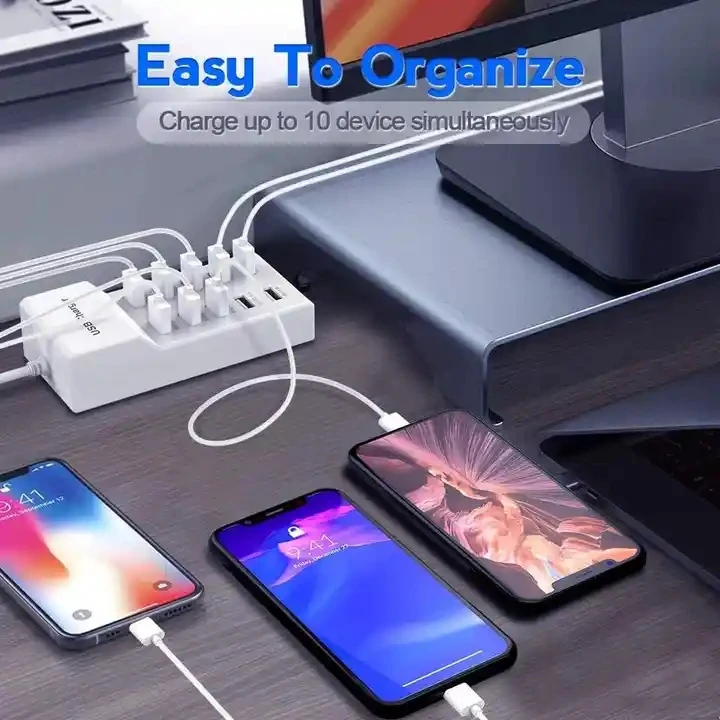 10 Ports Multi-Function Charger - Fast and Safe Charging