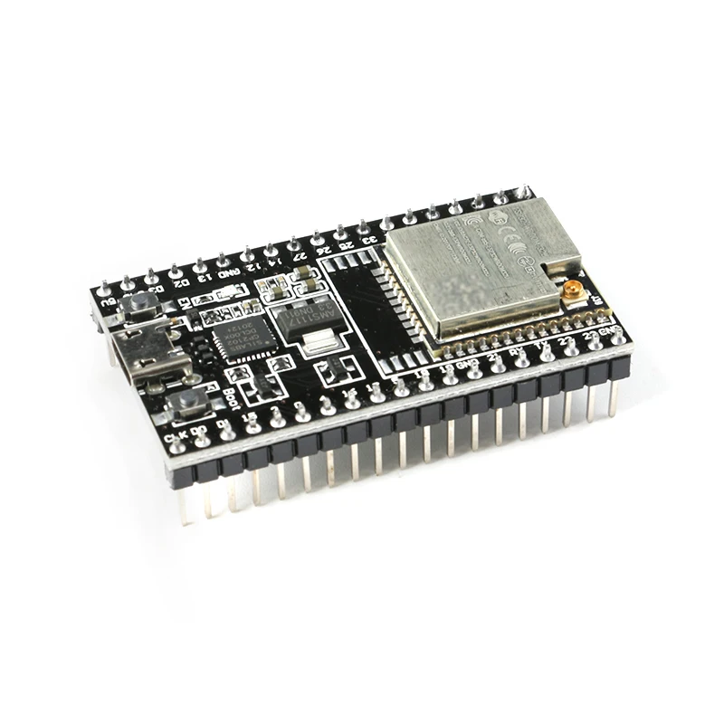 ESP32-DevKitC development board is equipped with WROOM-D/U module integrated circuits ...