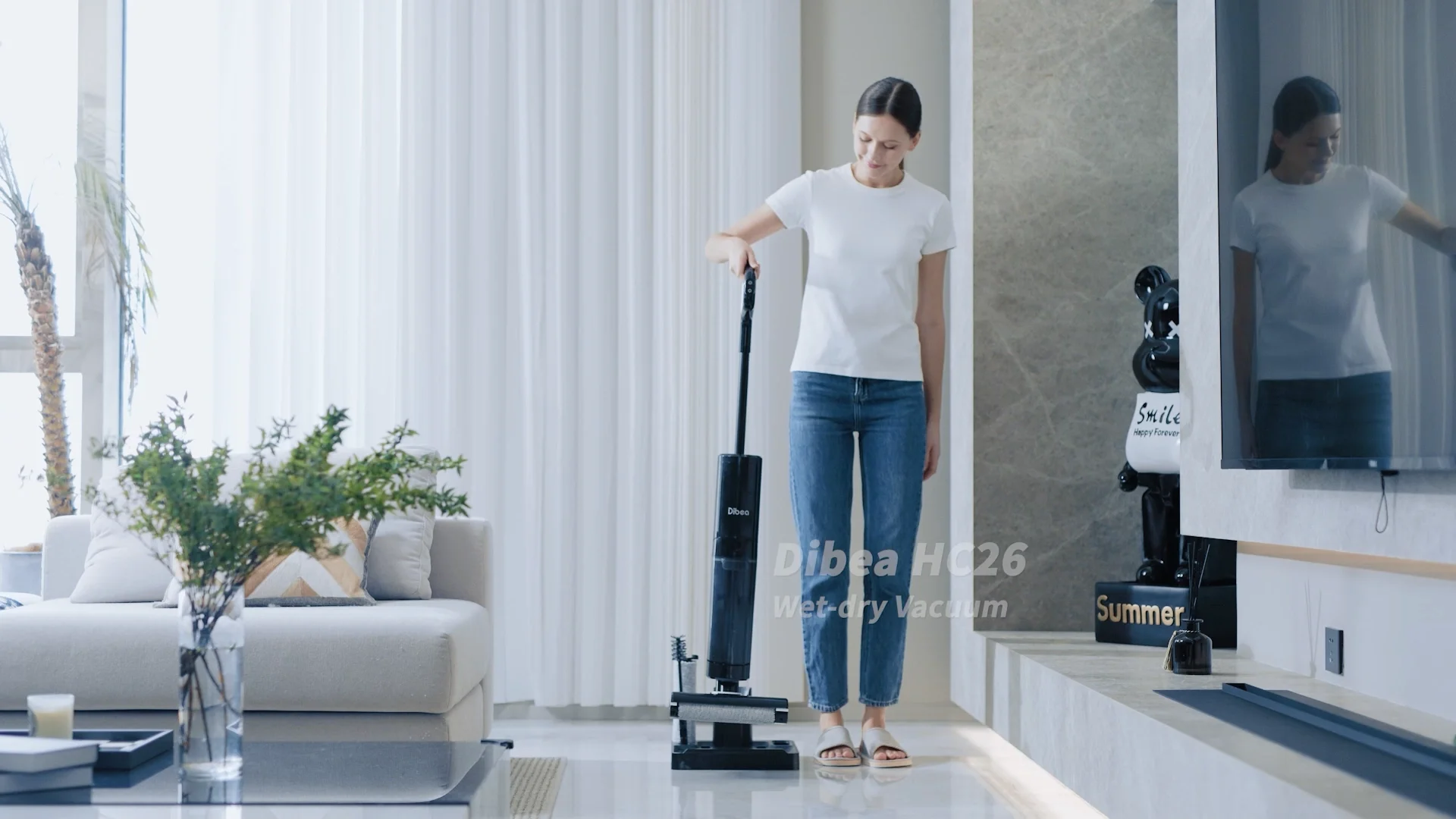 Wet Dry Vacuum Cordless Floor Cleaner And Mop One-step Cleaning For ...
