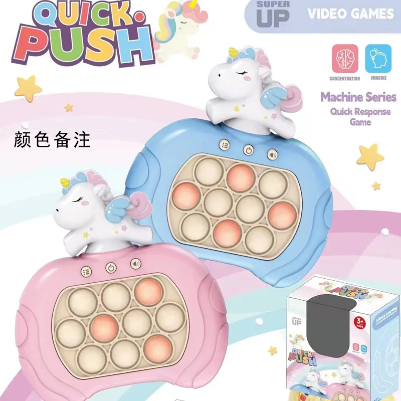 2024 New Squeeze Fast Push Stress Game Light Up Pops Whack A Mole ...