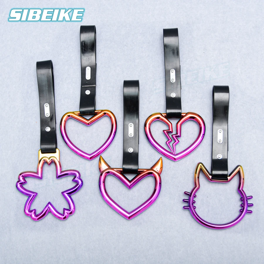 Multi-colored Jdm Tsurikawa Handle Neo Universal Broken Heart Devil ...
