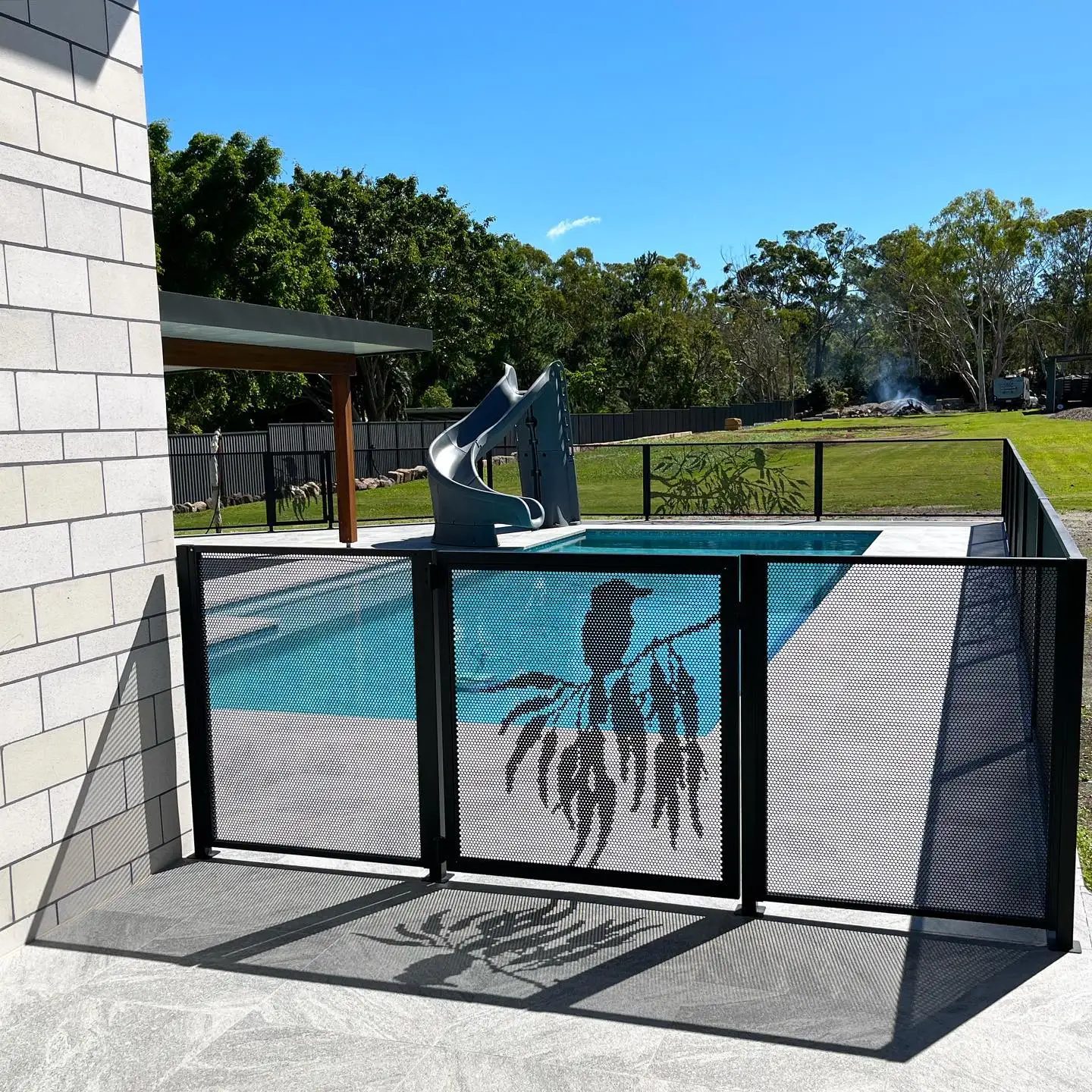 Perforated Perf Sheet Privacy Homes Garden Visibility Mesh Aluminium ...