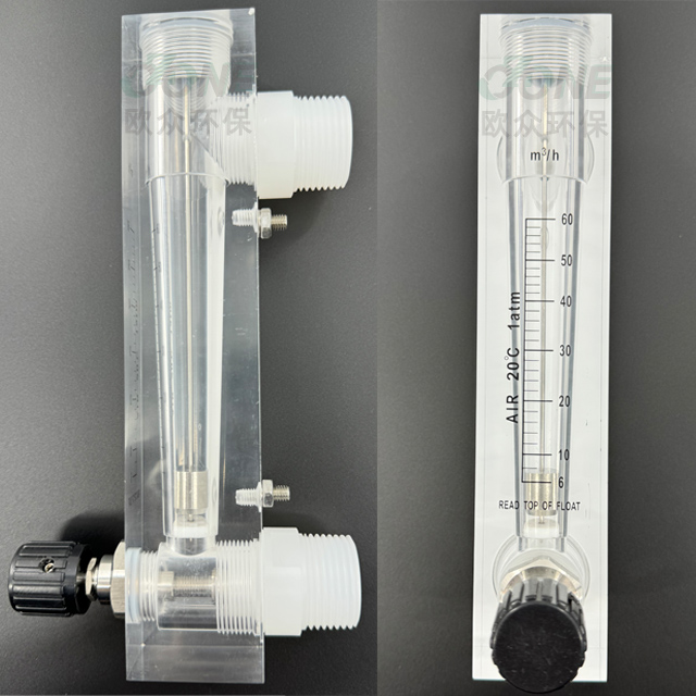 Long Service Life1-20L/min Gas Rota Flow Meter With Adjustable Valve ...