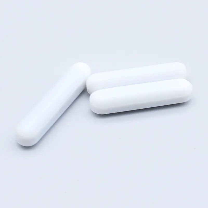 White Shaped Ptfe Coated Magnetic Stirrer Mixer Magnetic Stirrer Round ...