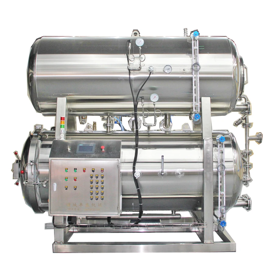 New Autoclave Horizontal Rotary Retort Water Heating Sterilizer For ...