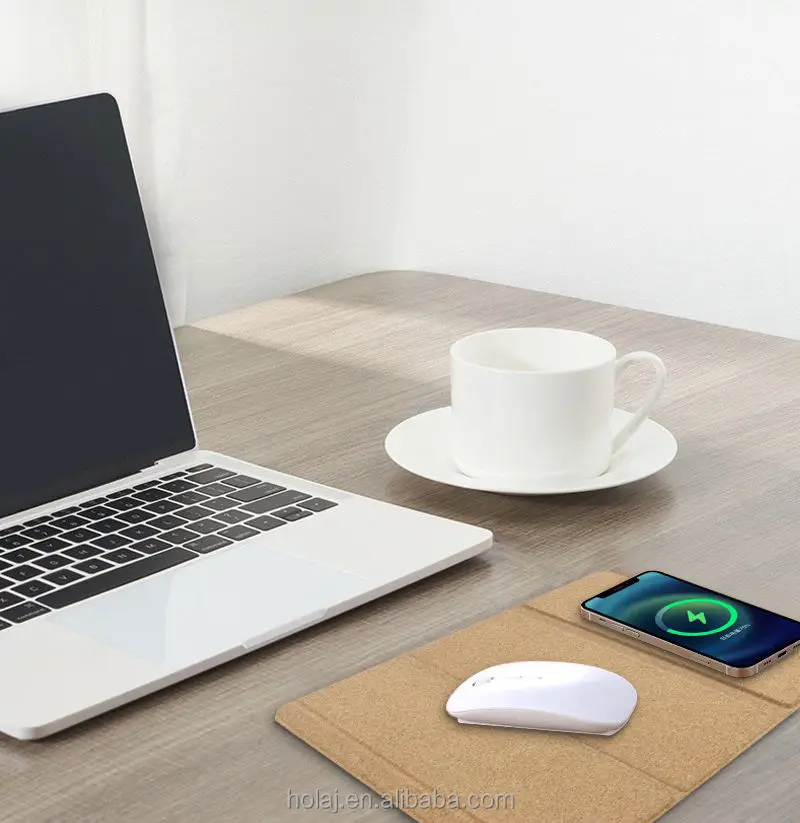 Source Factory Degradable Cork Mouse Pad Wireless Charging 15w ...