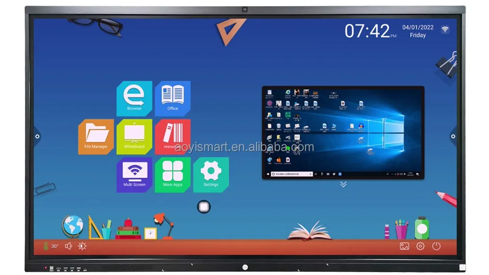 Commercial Meeting 65-110 Inch Interactive Whiteboard For Presentation ...