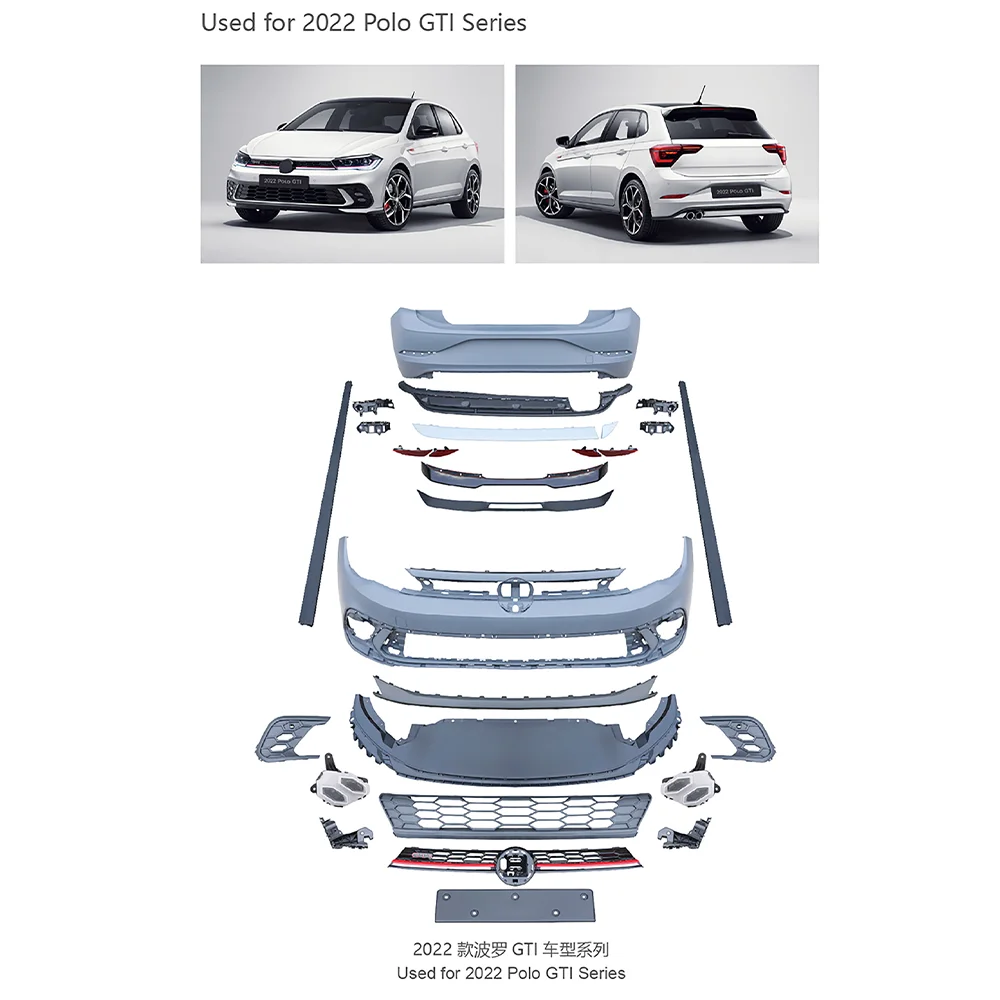Volkswagen Polo GTI 2022 body kit car front and rear bumper parts kit ...