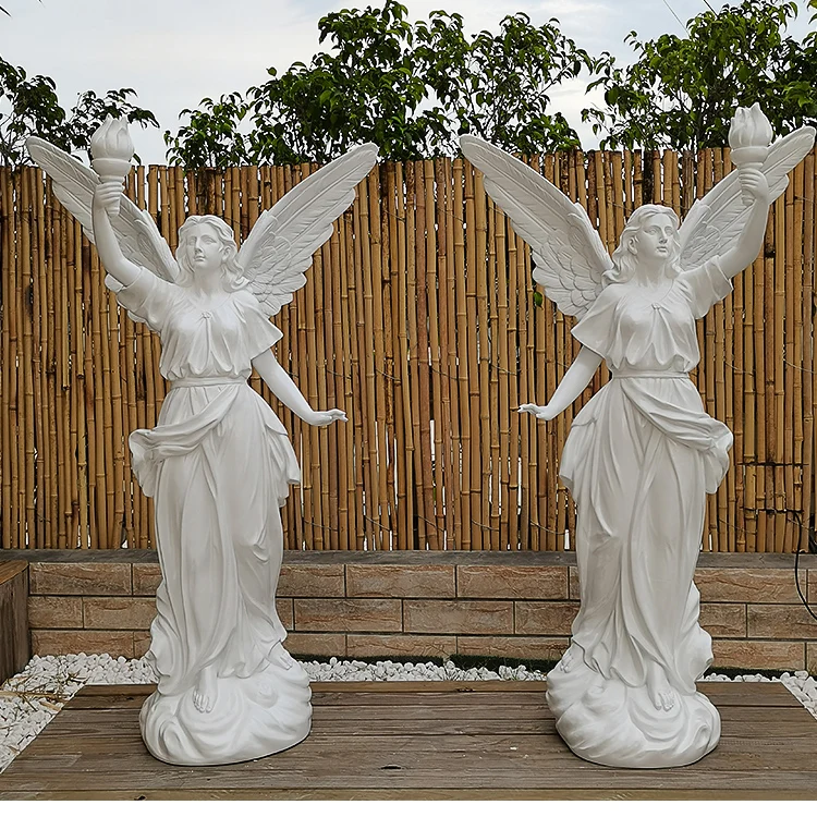 High Quality Large Outdoor Statue Fiberglass Angel Statue - Buy Angel ...