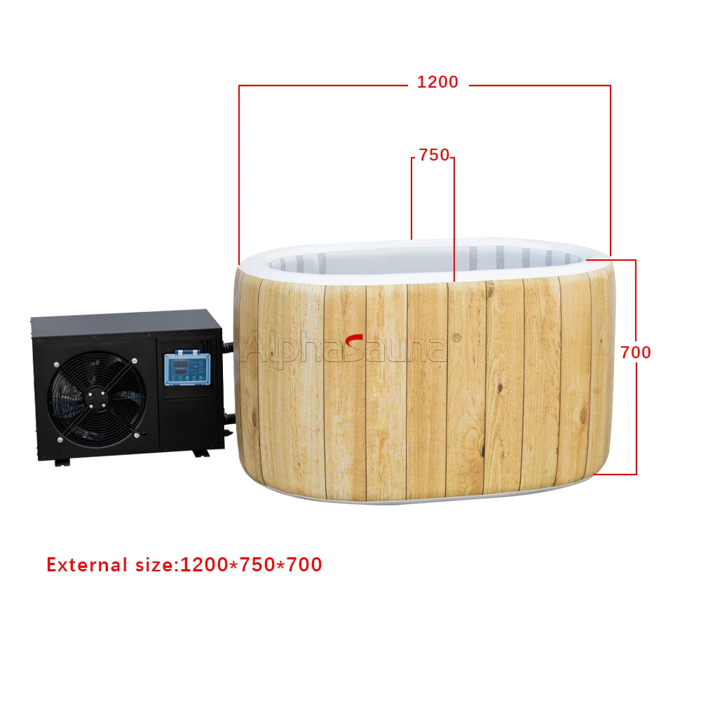 New Design Inflatable Cold Plunge Tub Hot Tub Combo Ultra-portable ...