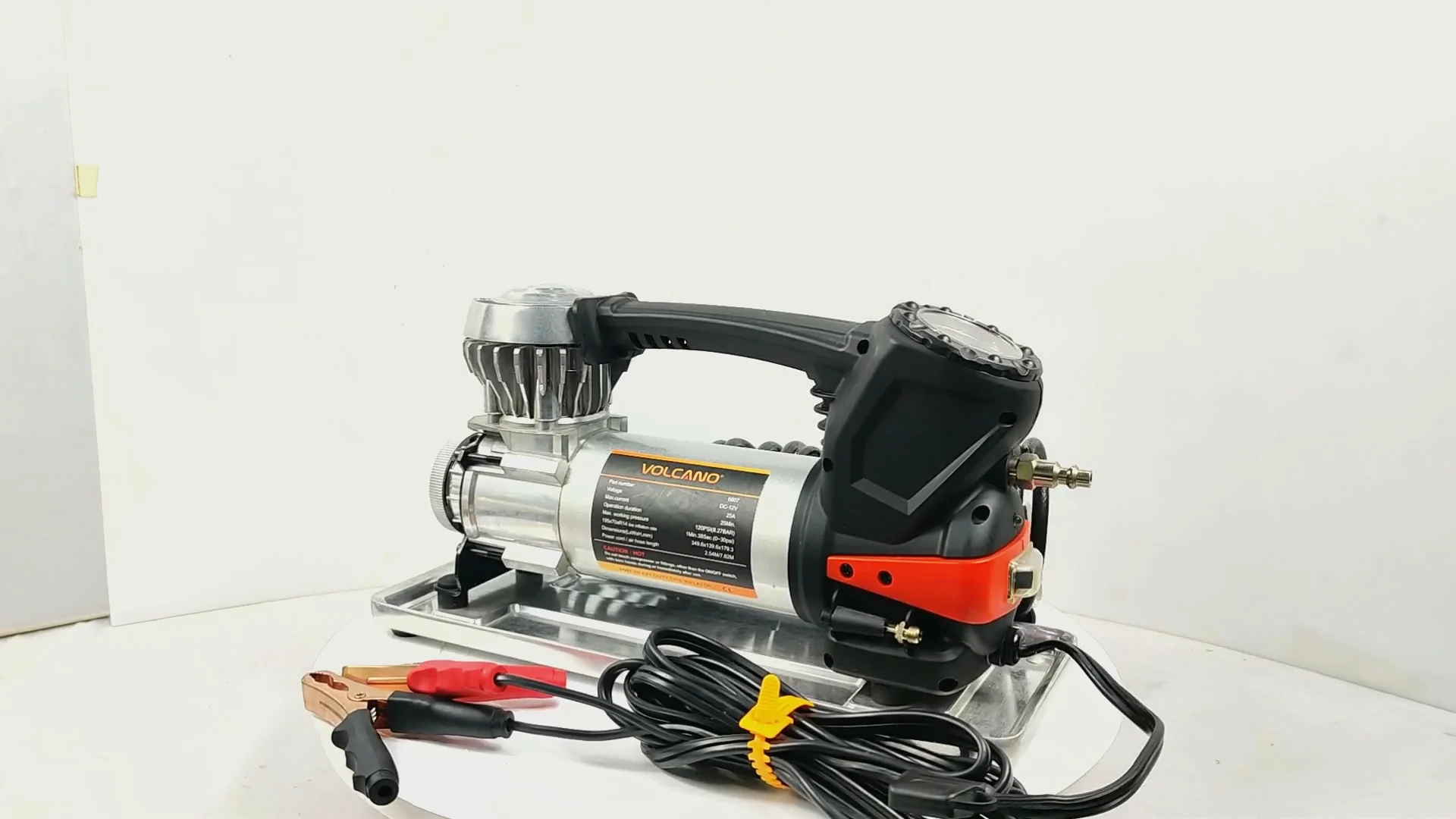 12v Auto Air Compressor/ Tire Inflator With Deflator Permanent Magnet ...