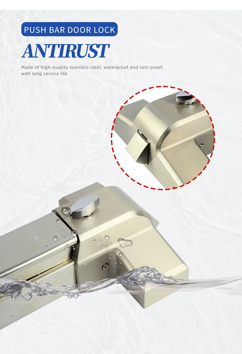 Oem Custom Emergency Panic Exit Bar Push Bar Exit Device Lock Single ...