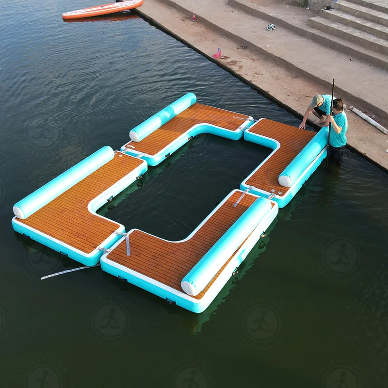 Water Dock Party Barge Inflatable Chair Bar Solo Floating Table Freely ...