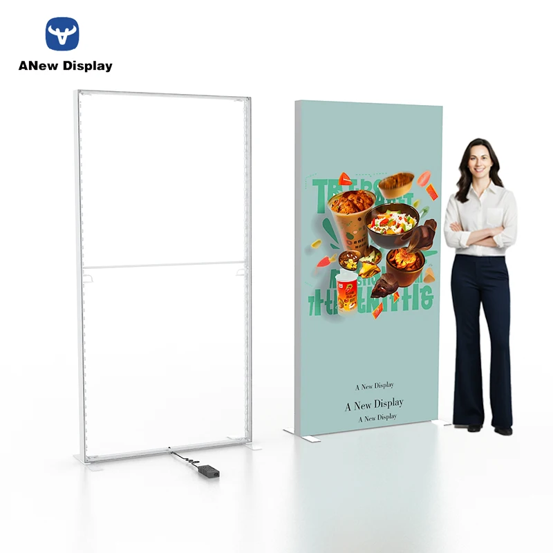 Portable Aluminum Frame LED SEG Fabric Backdrop Stand Pop Backlit Light ...